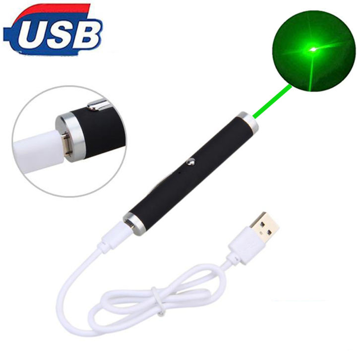USB Rechargeable Green/Red Starry Laser Pointer 532mm Laser Pointer ...
