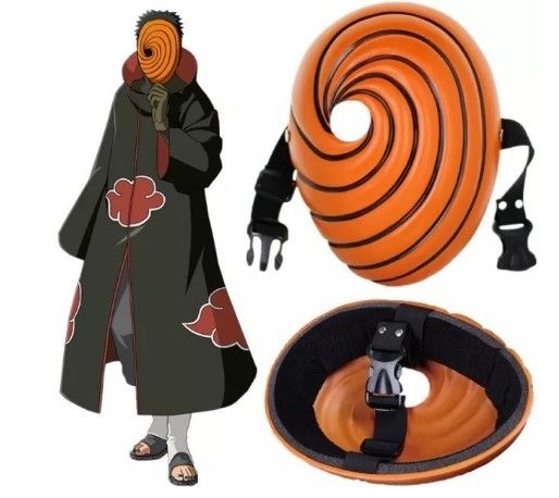 Topeng Tobi Cosplay Obito Uchiha Tobi Akatsuki Naruto Shippuden Figure ...