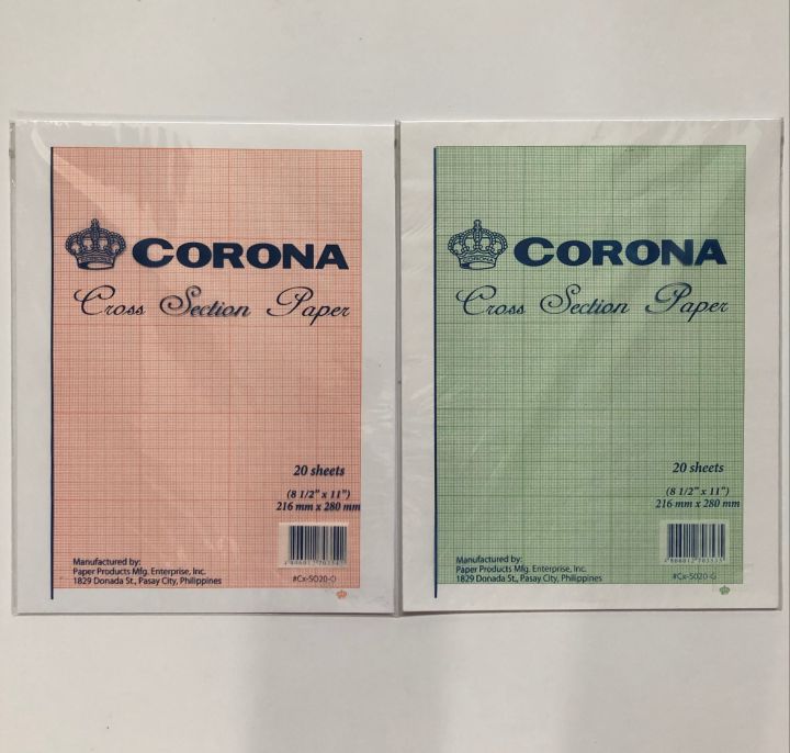 Corona Cross Section Paper | Lazada PH