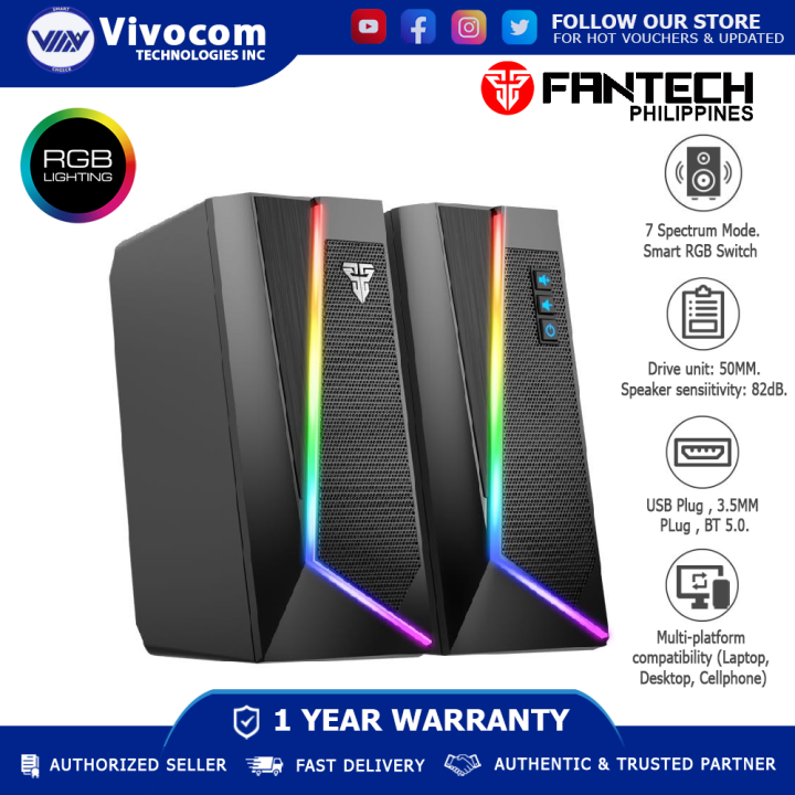 FANTECH GS204 Rumble RGB Gaming Speaker | Lazada PH