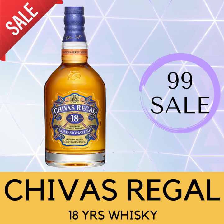 Chivas Regal 18 Year Old Gold Signature Blended Whisky 700ml ( 99 SALE / FLASH SALE ) | Lazada PH