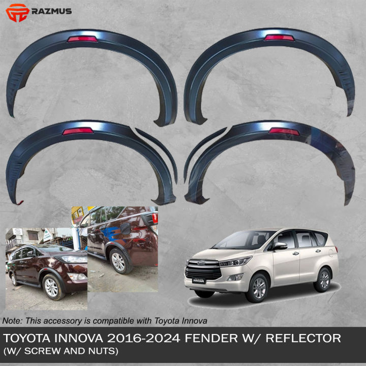 Toyota Innova 2016 to 2024 OEM Fender Flare SLIM TYPE with Reflector ...