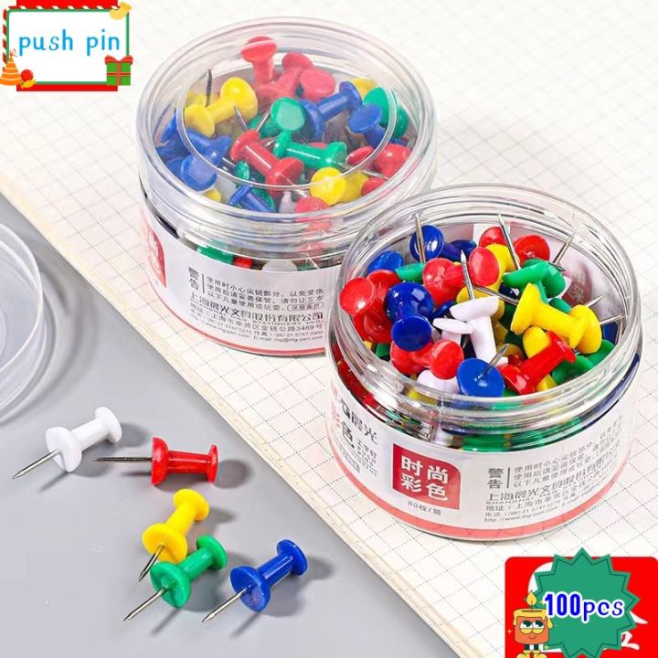 push pin large size box I -shaped push pin office supplies school ...