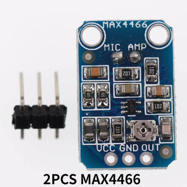 โมดูลไมโครโฟนลำโพงอิเล็กทรอนิกส์แบบ GY-MAX4466 MAX4466วงจรขยายเสียงแบบ ...