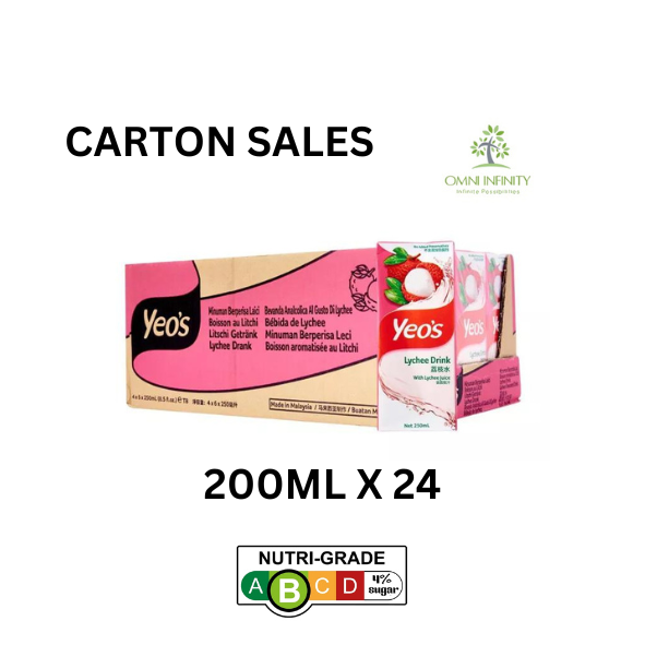 Yeo's Lychee Drink 250ml carton sales (24 packets per carton) | Lazada ...