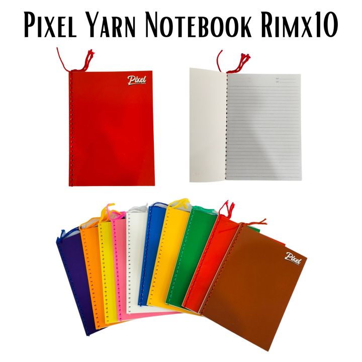 PIXEL YARN NOTEBOOK RIMX10 / PIXEL WRITING NOTEBOOK RIMX10 / SET OF ...
