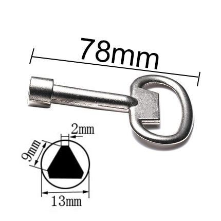 1pcs Metro Trains Triangle Key Lock Elevator Door Key Multifunction ...