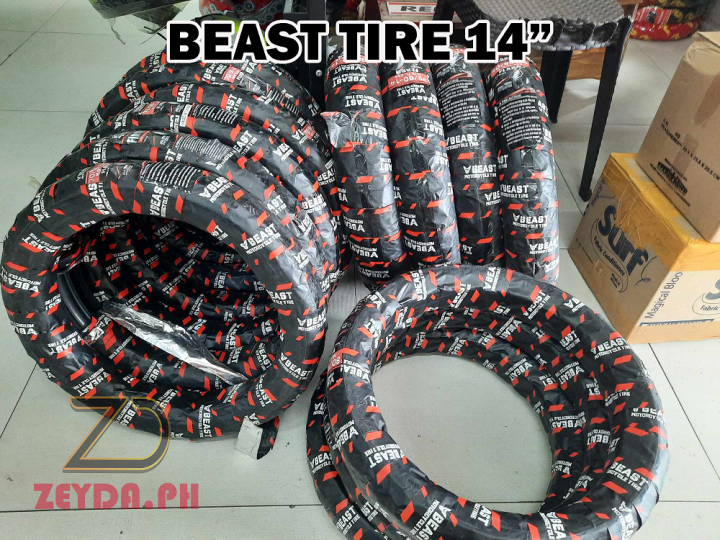 ORIGINAL BEAST MOTORCYCLE TIRE 14" Flash Tubeless 70/90x14, 80/80x14 ...