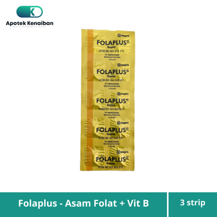 FOLAPLUS 30 TABLET / ASAM FOLAT + B COMPLEX | Lazada Indonesia
