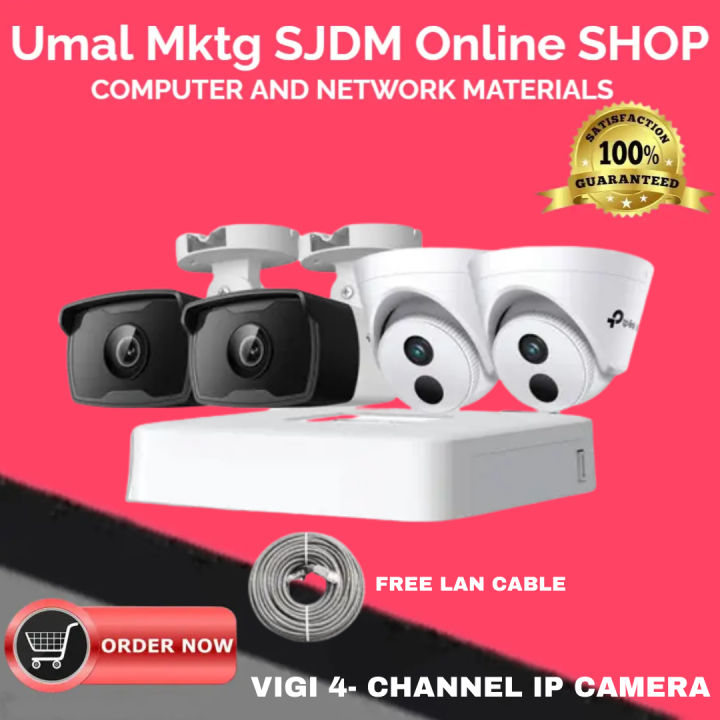 TP-LINK VIGI 2MP 1080P Outdoor Bullet/Indoor Dome IP Camera ...