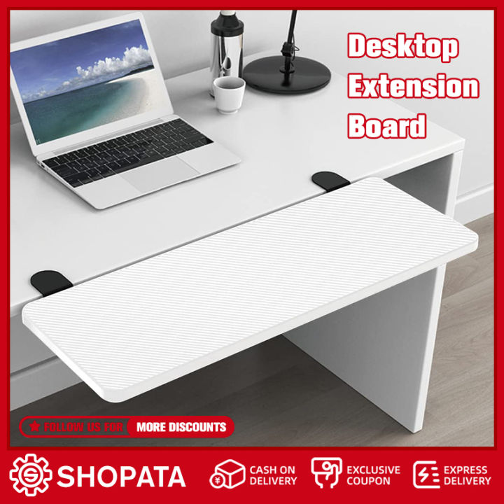 Shopata Computer Desktop Extension Board Table Extension Lengthened ...
