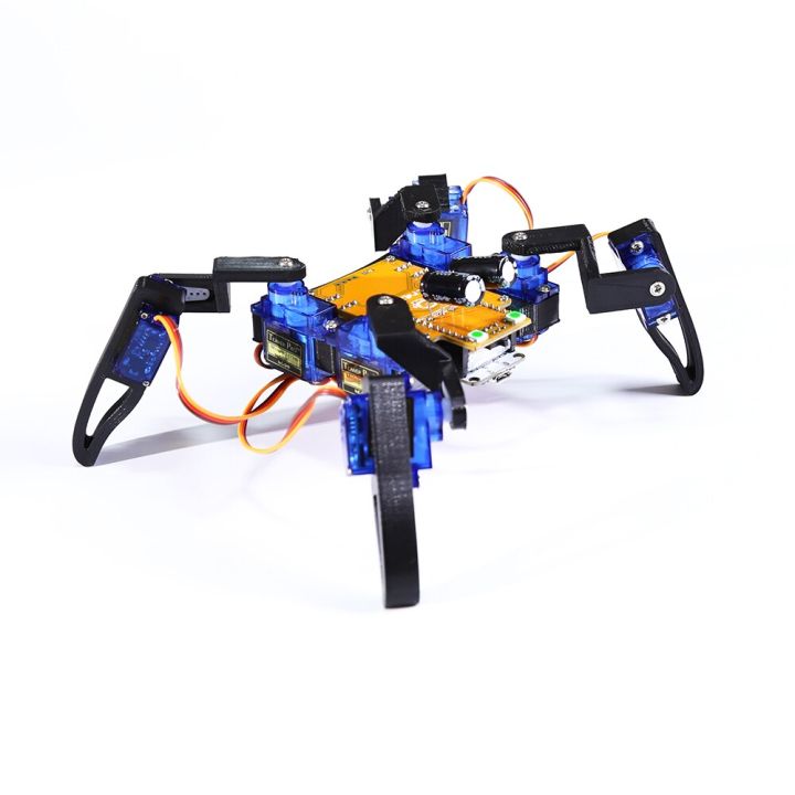 8 Dof Spider Robot Arduino Diy Kit Bionic Quadruped Edu Robot Maker Open Source Project Wifi 