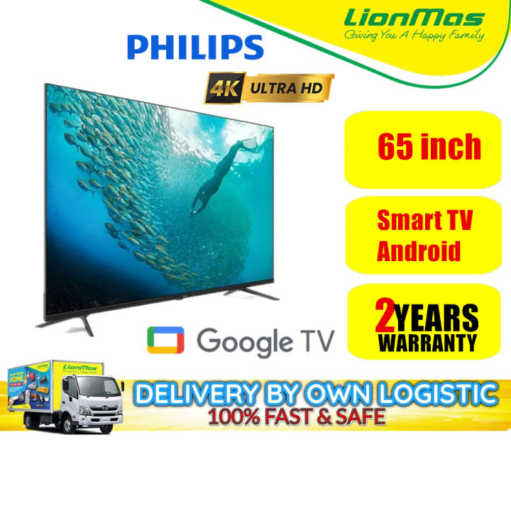 Philips 65" 4K UHD Android Smart LED TV 65PUT7129/68 Google TV | Lazada