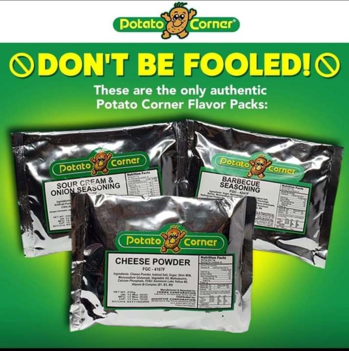 POTATO CORNER Flavoring 220g ORIGINAL!!! (New Packaging) Limited Stocks ...