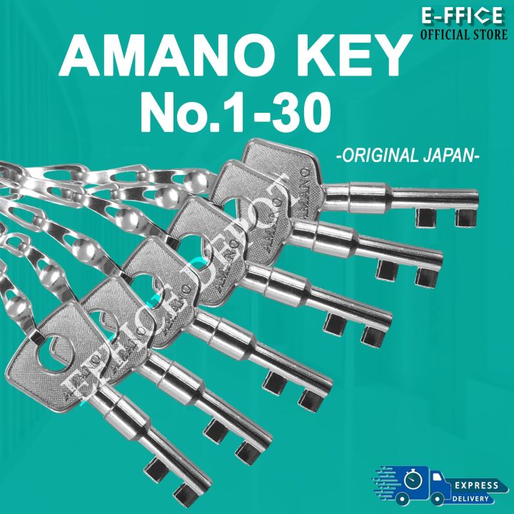 Effice Depot - ~1KEY~ AMANO KEY No.1 ~ No.30 & K key Amano Kunci PR-600 ...