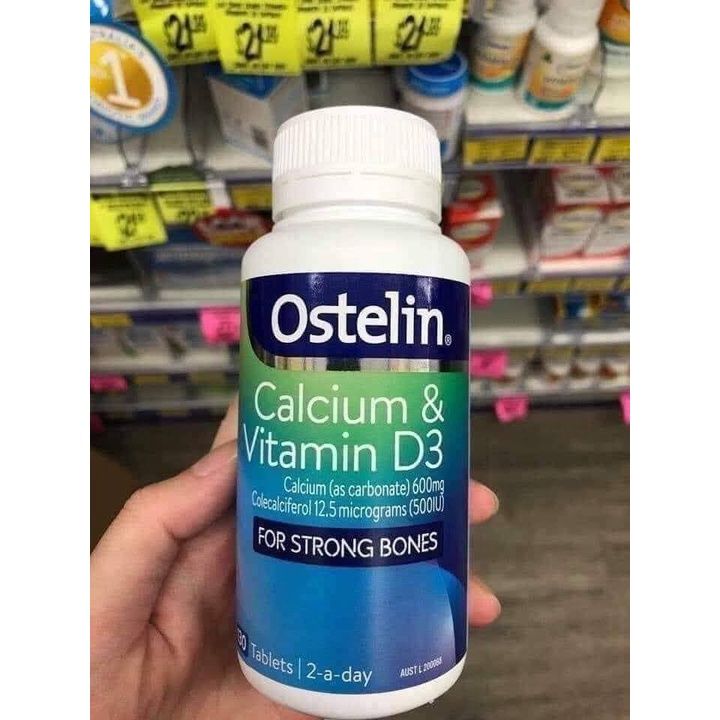 Ostelin Calcium & Vitamin D3 của Úc lọ 130 viên Bổ sung Canxi Cho Bà ...