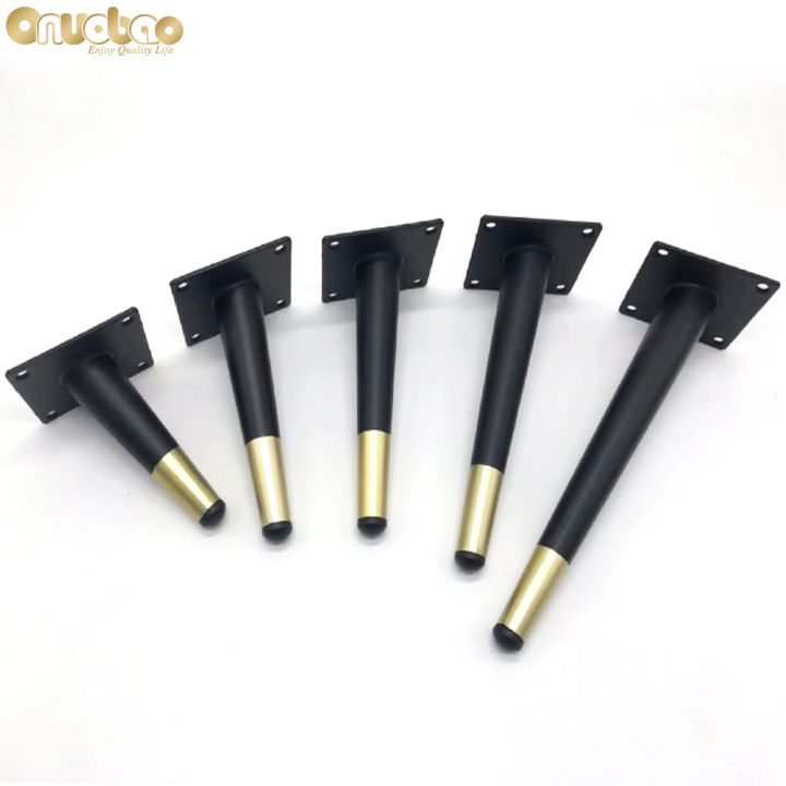 Onuobao 1PC Wrought Iron Oblique Cone Furniture Leg High-strength Sofa ...