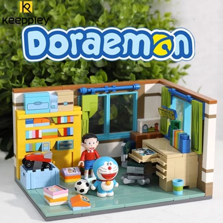 Kids Toy Keeppley Doraemon building blocks Nobita Nobi's room model ...