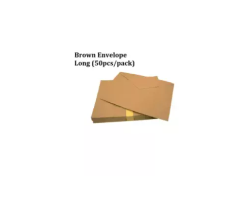 Brown Envelope Long Size (50pcs/pack) | Lazada PH