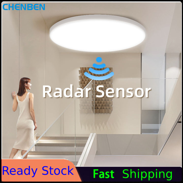 CHENBEN LED Radar Sensor Ceiling Light Automatic On OFF Night Light ...