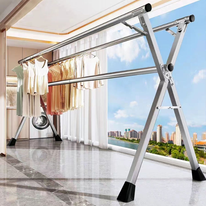 Foldable&Sampayan Clothes Rack Drying Rack Stainless Clothes Rack ...