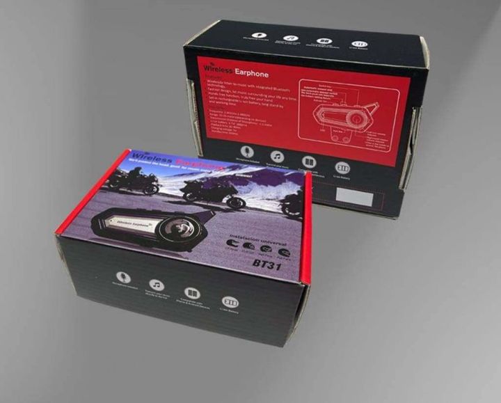 📢บลูทูธติดหมวกกันน๊อค BT31 Wlreeless phone มีไฟฉายเหมาะกับหมวกกันน๊อค ...