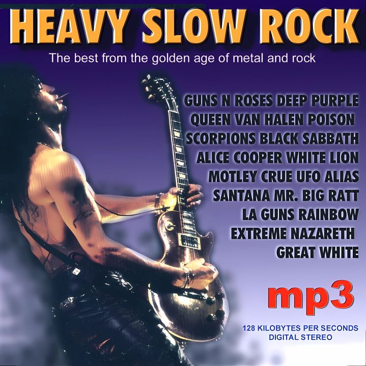 HEAVY SLOW ROCK MP3 music CD for PCCDROM and compatibles (not playable ...