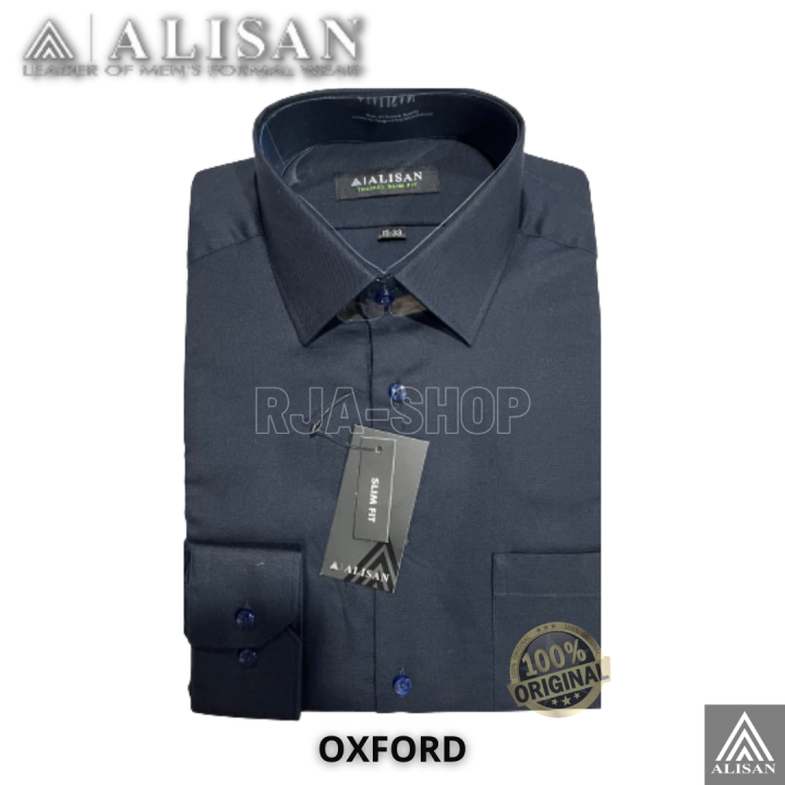ALISAN OXFORD - Kemeja Alisan Lengan Panjang Kemeja SLIMFIT Kemeja Pria ...