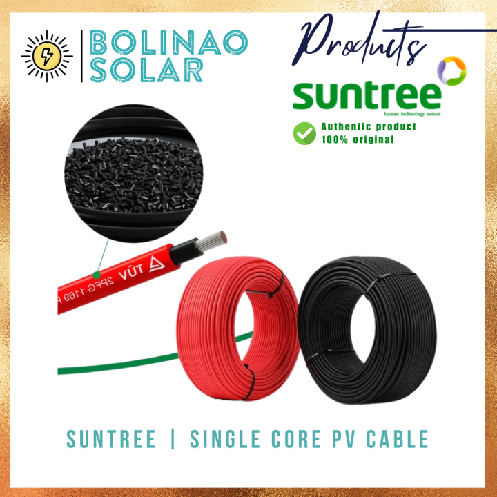 SUNTREE | Single Core PV cable PER METER 4mm2 / 6mm2 | Lazada PH