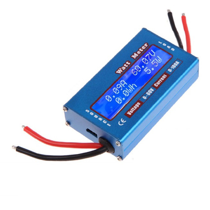 (NRPA) DC 60V 100A WATT Meter Power Analyser Wind Analyzer LCD Digital ...