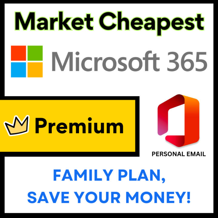 Microsoft Office 365 Premium Account [Family member Subscription 1 of 5 ...