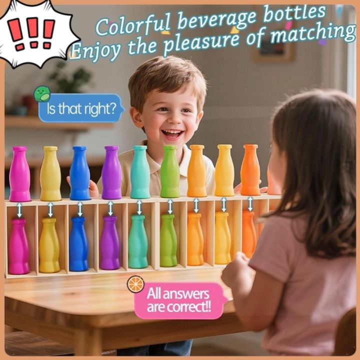 Bottle Guessing Game Drink Bottle Color Sorting Memory Training Game ...