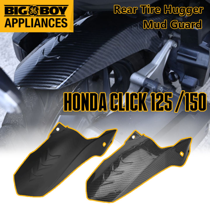 Honda Click 125i/150i】Carbon Fiber Tire hugger Honda Click 125/150 Rear ...