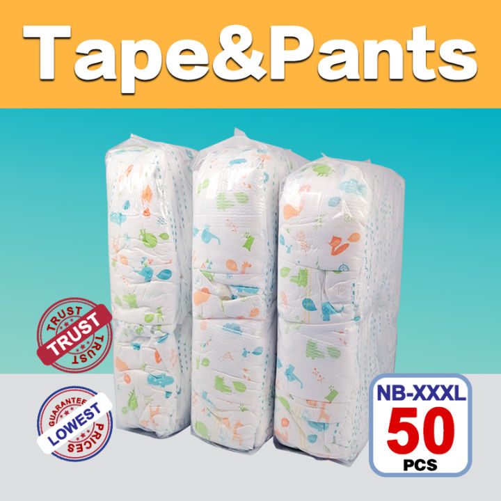Imported Japan Baby Pull Up Pants Baby Disposable Diapers Tape 50 Pcs NB S M L XL XXL XXXL ...