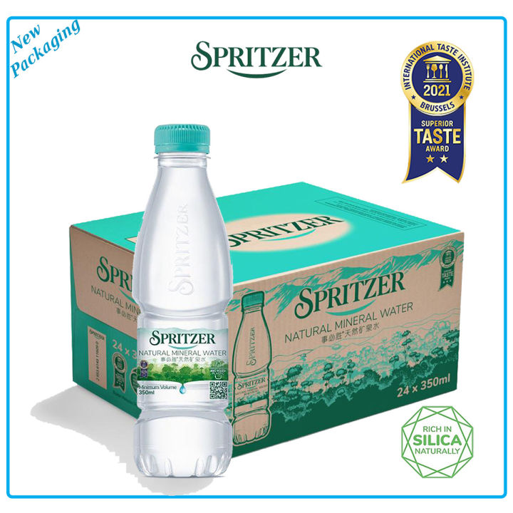 Spritzer Natural Mineral Water 350ml x 24 btls | Lazada Singapore