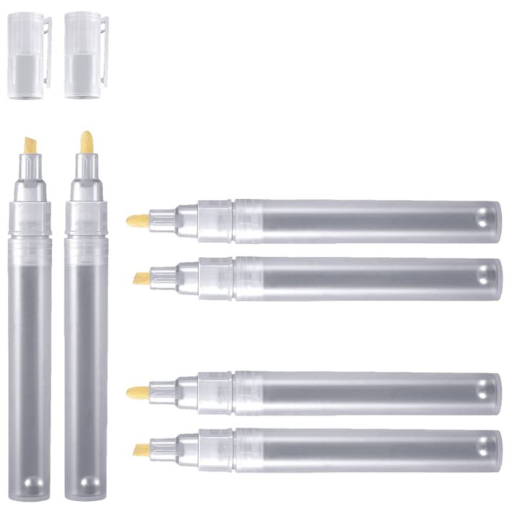 (OEAG) 6 Empty Fillable Blank Paint Pen Markers Refillable Paint Pen ...