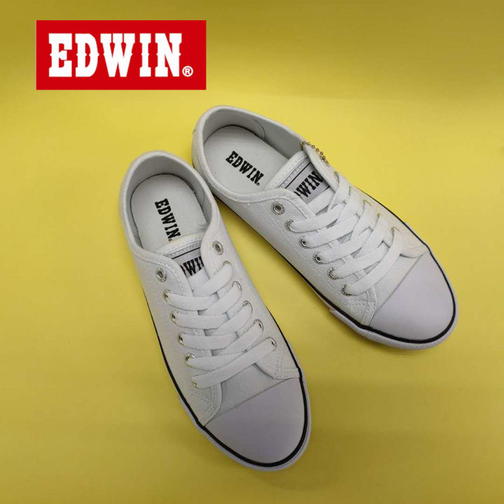 💕[YELLOWISH OLD STOCK ]💕 EDWIN EW235~ KASUT SEKOLAH PUTIH White School ...