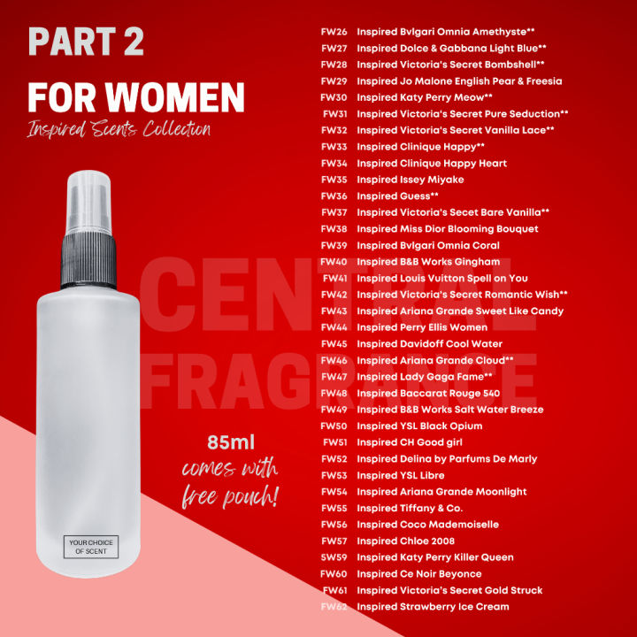 COD - ( PART 2 ) 85ml Oil Based Perfume for WOMEN by CENTRAL FRAGRANCE ...