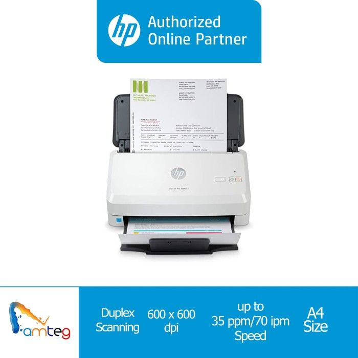 HP Scanner ScanJet Pro 2000 s2 Sheet Feed [6FW06A] | Lazada Indonesia