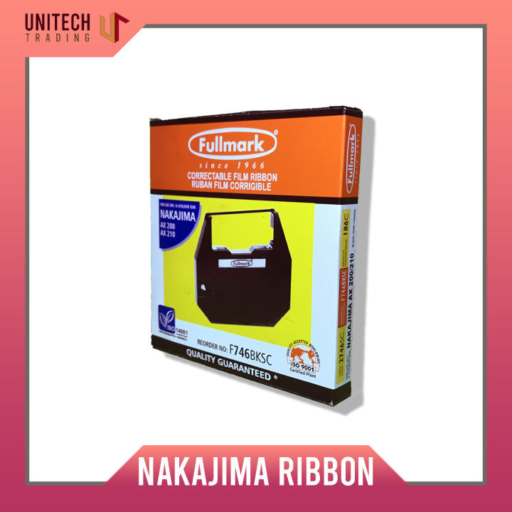 Fullmark F746BKSC Nakajima Ribbon for electric typewriter compatible ...