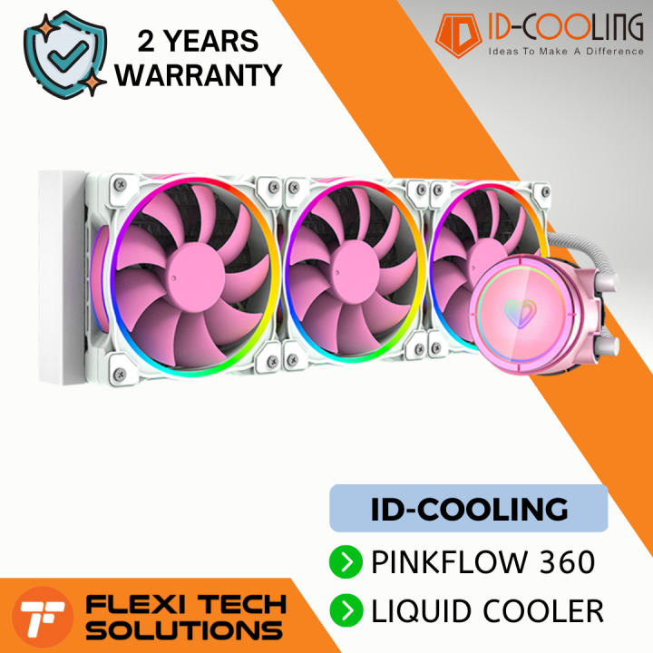 Flexi Tech ID-COOLING PinkFlow 360 ARGB 360mm AIO Liquid Cooler LGA1200 | Lazada