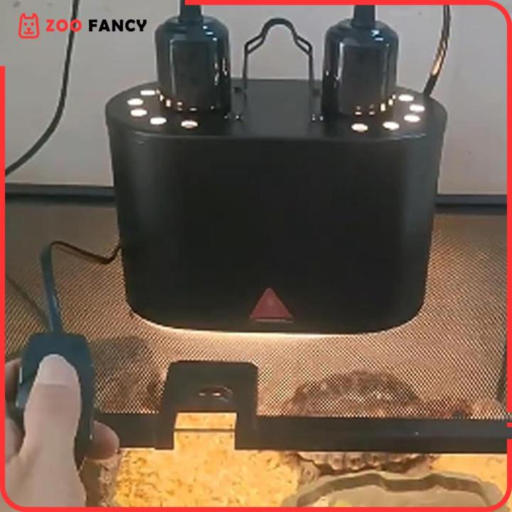 Zoo Fancy Double Reptile Light Fixture Reptile Double Dome Lamp Heat ...