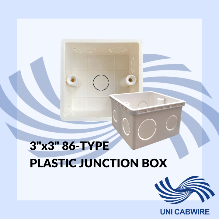 3"x3" 86-Type Plastic Junction Box / Utility Box | Lazada PH