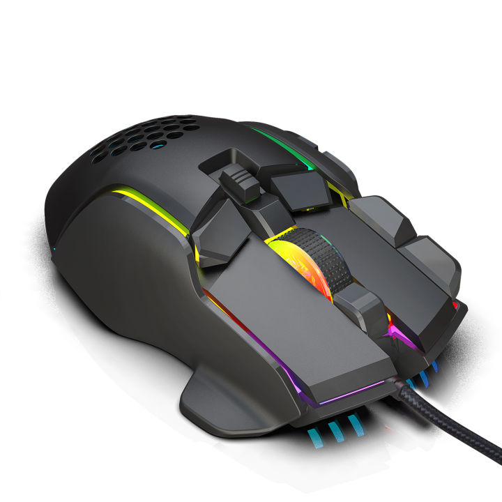 RGB Gaming Mouse Plug and Play Macro Programming Gaming Mouse for ...
