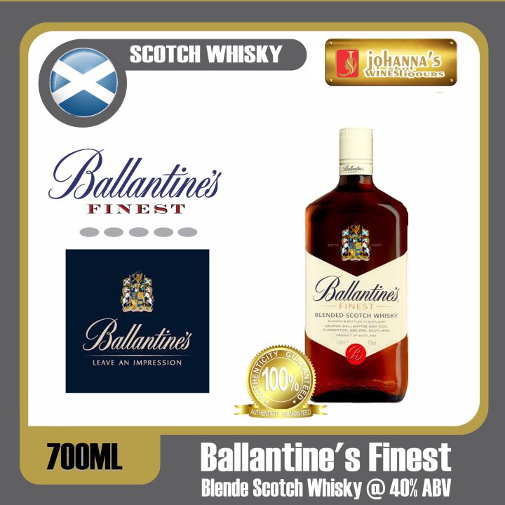 Ballantine's Finest Blended Scotch Whisky 700mL / 1 Liter/3 Liters | Lazada PH