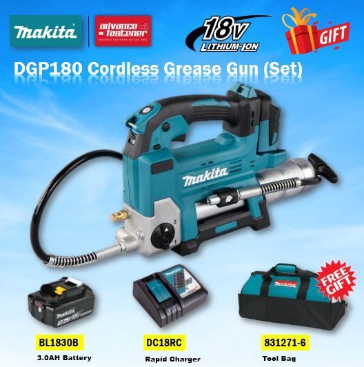 MAKITA DGP180Z 18V Cordless Grease Gun Combo Set | Lazada