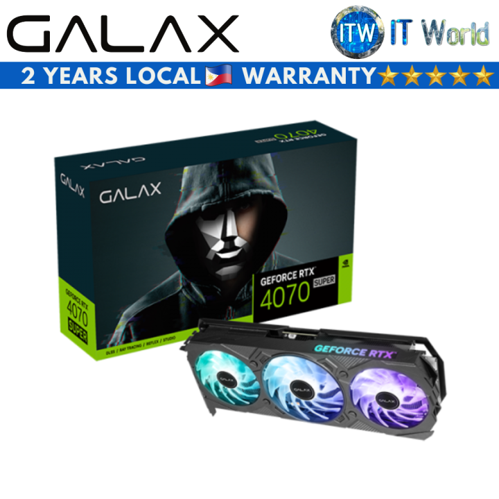 Itw | Galax RTX 4070 Super EX Gamer Black 1-Click OC 12GB GDDR6X ...