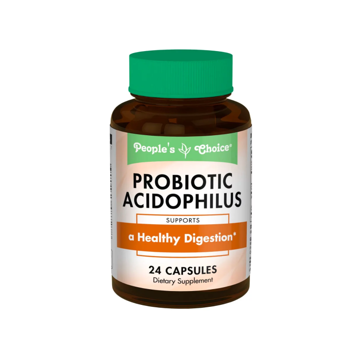 People's Choice Probiotic Acidophilus Capsules Dietary Supplement, 24 ...
