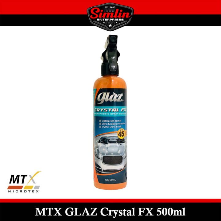 Glaz Crystal FX 500mL Body Paint Hydrophobic Spray Coating Microtex MTX ...