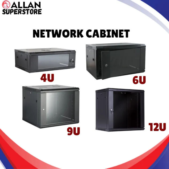 Allan Superstore Network Cabinet 4U | 6U | 9U |12U Data Cabinet | CCTV ...